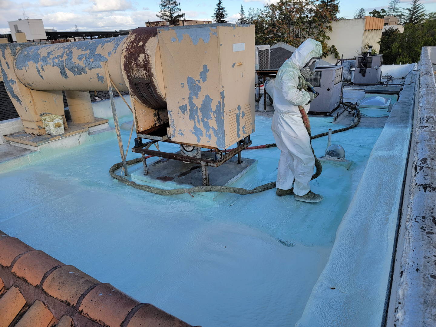 Polyurea Spray Roof Coating Service - contractor company, waterproofing ...